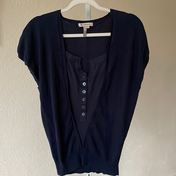 BCBGeneration | Tops | New Bcbg Navy Oversized Boxy Cotton Top | Poshmark